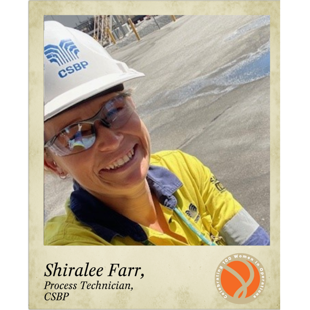 100 Women in Operations: Shiralee Farr, Process Technician, CSBP – NAWO
