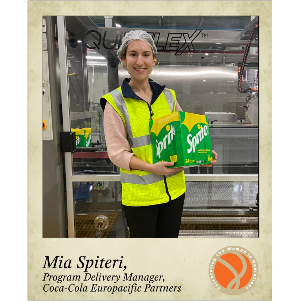 100 Women in Operations: Mia Spiteri, Program Delivery Manager, Coca ...